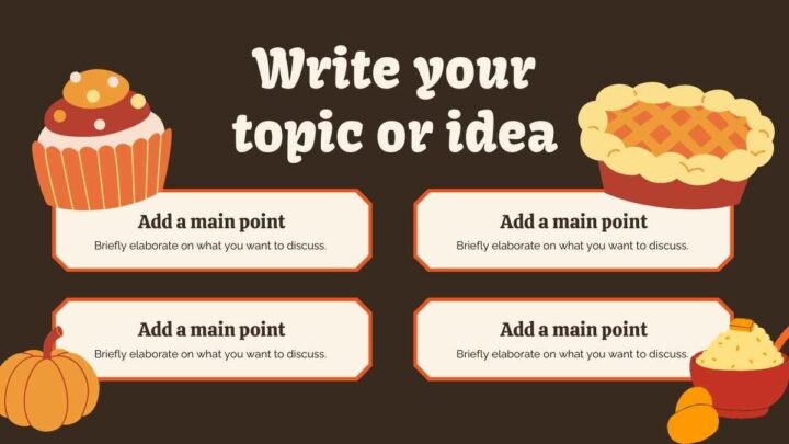 Illustrated Thanksgiving Newsletter. PPT & Google Slides Template ...
