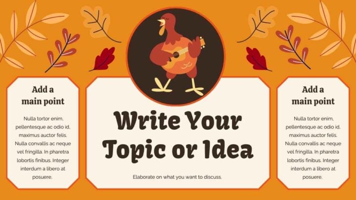 Illustrated Thanksgiving Newsletter. PPT & Google Slides Template ...