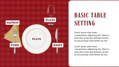 Thanksgiving Table Setting Guides. Free Slides Template — SlidesCarnival
