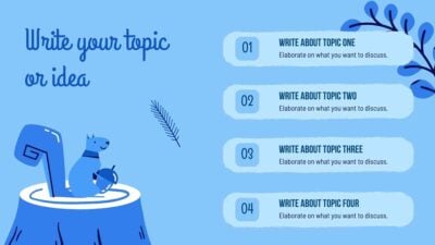 Illustrated White Christmas Background. PPT & Google Slides Template ...