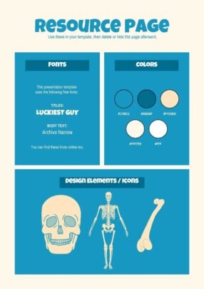 Know Your 206 Bones Poster. Free Poster Template — SlidesCarnival