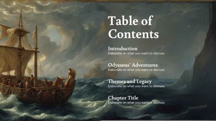 Language Arts Subject for High School: The Odyssey. Free PPT & Google ...