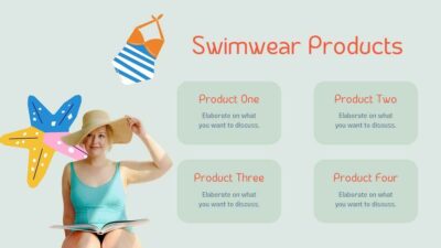 Retro Collage Swimwear Brand Business. Free Presentation Template ...