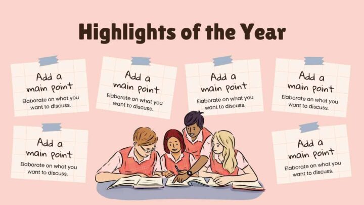 Illustrated Middle School Yearbook. Free PPT & Google Slides Template ...