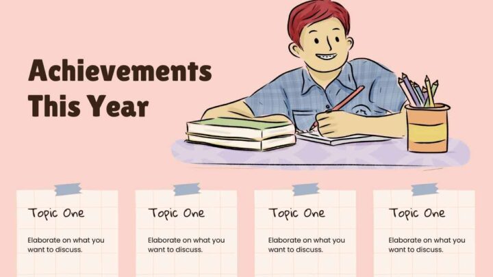 Illustrated Middle School Yearbook. Free PPT & Google Slides Template ...
