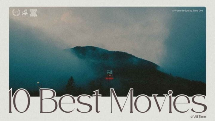 Minimal 10 Best Movies of All Time. Presentation Template — SlidesCarnival