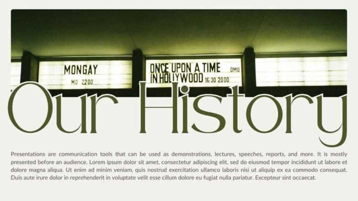 Minimal 10 Best Movies of All Time. Presentation Template — SlidesCarnival