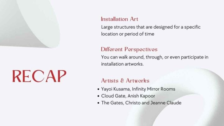 Minimal 3D Installation Art Lesson. Free Lesson Slides Template ...