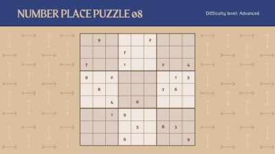 Minimal Advanced Number Place Puzzles Sheets. Free Presentation ...