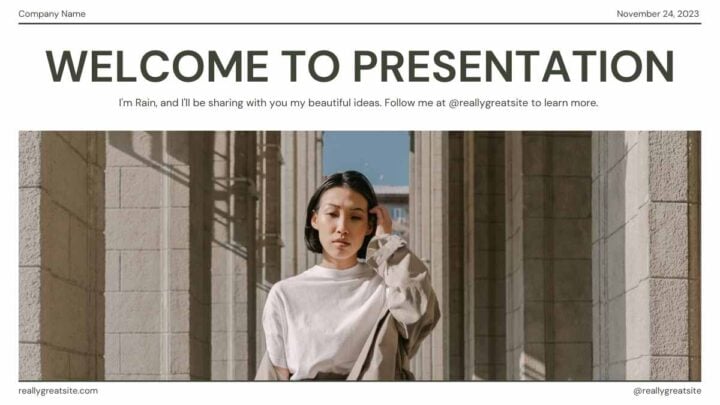 Modern Minimal Creative Campaign. PPT & Google Slides Template ...