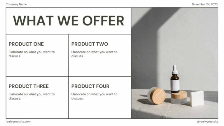 Modern Minimal Creative Campaign. PPT & Google Slides Template ...