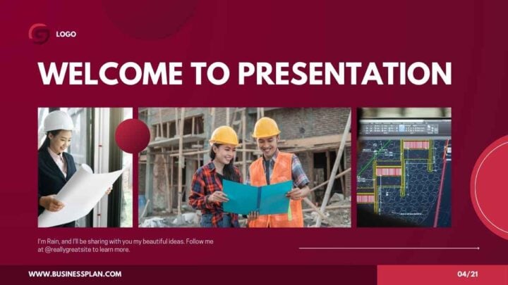Civil Engineering Business Plan. Free Presentation Template ...
