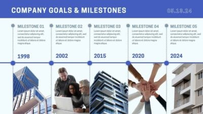 Company Goals And Milestones Infographics. Free Infographics Template ...