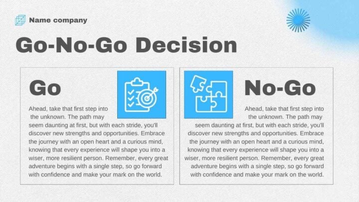 Go-No-Go Decision Infographic. Free PPT & Google Slides Template ...