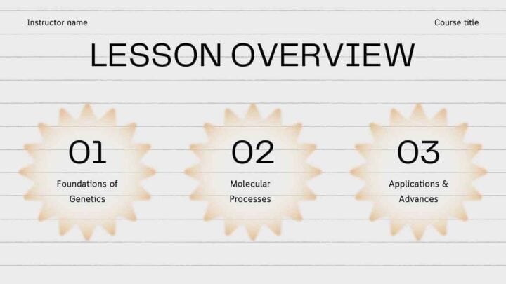 Genetics And Molecular Biology. Free Slides Template — SlidesCarnival