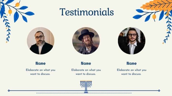Minimal Jewish Culture. Free Presentation Template — SlidesCarnival