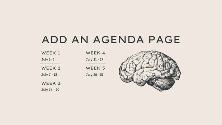 Minimal July Daily Calendar. Free Presentation Template — SlidesCarnival