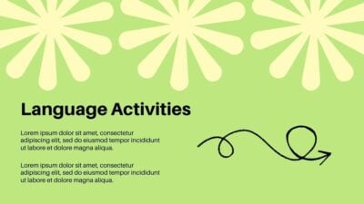 Minimal Language Arts Lesson Plan. Free Presentation Template ...