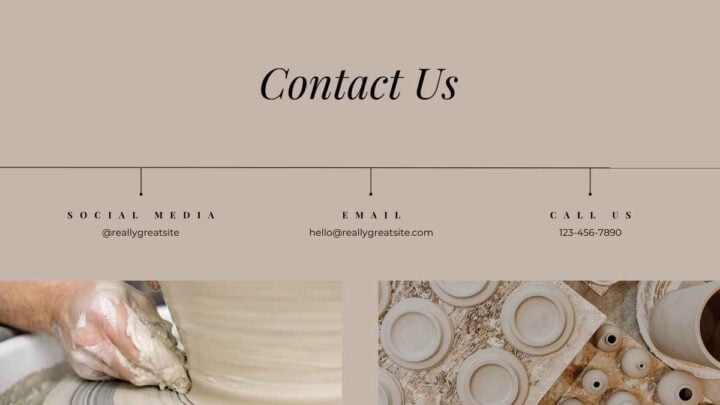 Minimal Pottery. Free PPT & Google Slides Template — SlidesCarnival