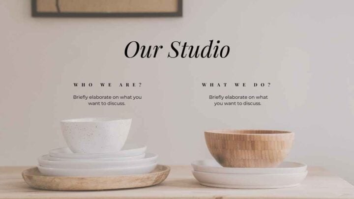 Minimal Pottery. Free PPT & Google Slides Template — SlidesCarnival