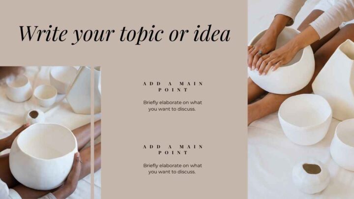 Minimal Pottery. Free PPT & Google Slides Template — SlidesCarnival
