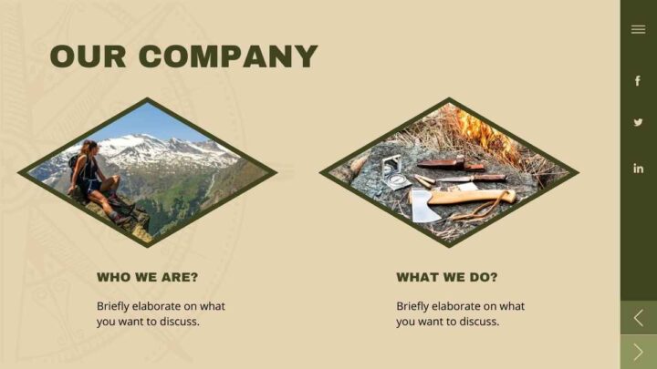 Hiking Survival Kit. Slides Template — SlidesCarnival