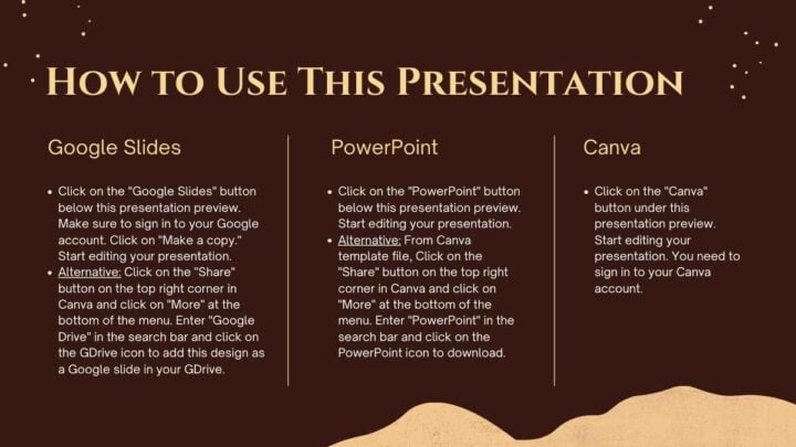 Minimal Space Dune Newsletter. Free PPT & Google Slides Template ...