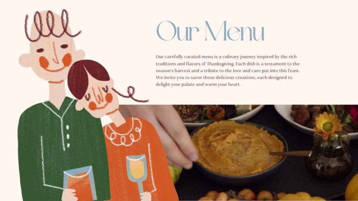 Minimal Thanksgiving Dinner. Presentation Template — SlidesCarnival