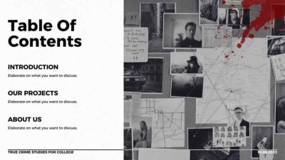 Minimal True Crime Studies for College. Presentation Template ...