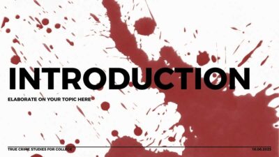 Minimal True Crime Studies for College. Presentation Template ...
