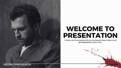 Minimal True Crime Studies for College. Presentation Template ...