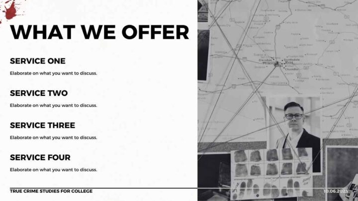 Minimal True Crime Studies for College. Presentation Template ...