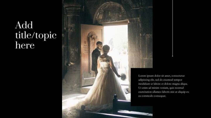 Minimal Wedding Portfolio for Photographers. Free Presentation Template ...