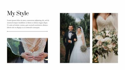 Minimal Wedding Portfolio for Photographers. Free Presentation Template ...