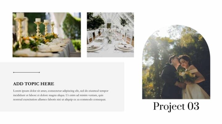 Minimal Wedding Portfolio for Photographers. Free Presentation Template ...