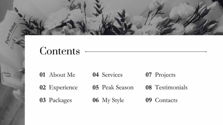 Minimal Wedding Portfolio for Photographers. Free Presentation Template ...
