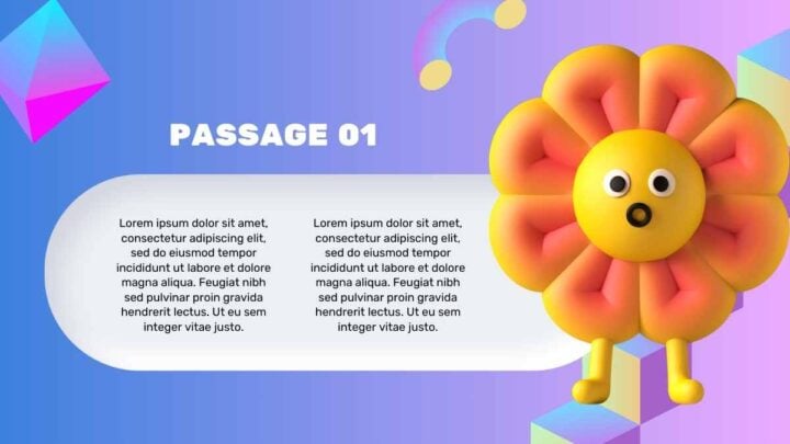Modern 3D Learning-by-Teaching Activity. PPT & Google Slides Template ...