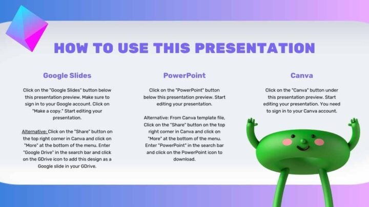 Modern 3D Learning-by-Teaching Activity. PPT & Google Slides Template ...