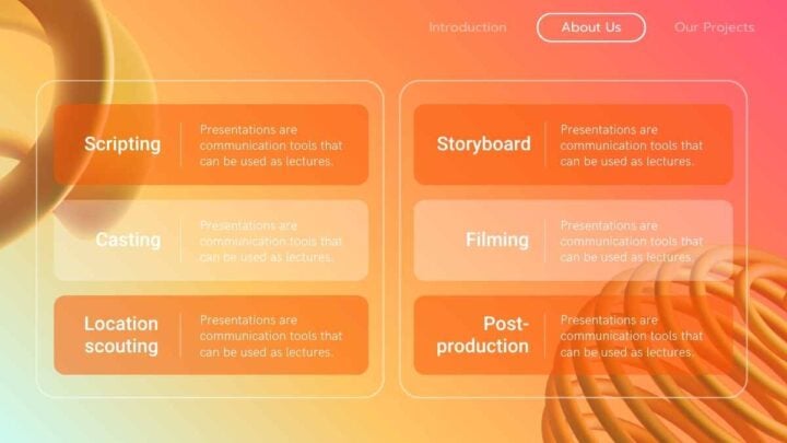 Modern 3D Video Production Proposal. Free PPT & Google Slides Template ...