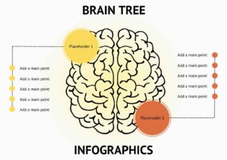 Brain Decision Tree Infographics. Free Infographics Template ...