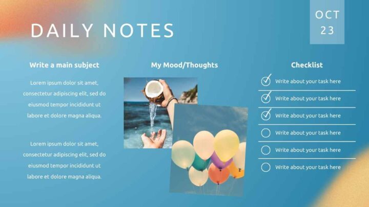 Pretty Aesthetic Journal. PPT & Google Slides Template — SlidesCarnival