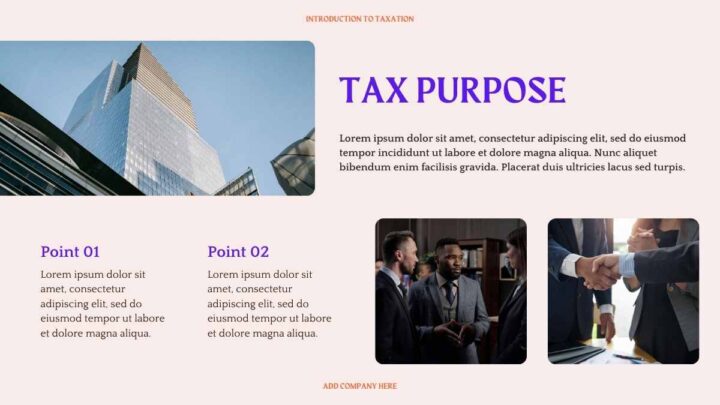 Introduction to Taxation. Free Slides Template — SlidesCarnival