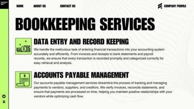 Accounting Services Company Profile. Free Slides Template — SlidesCarnival