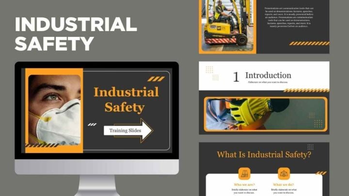 Modern Minimal Industrial Safety Training Slides