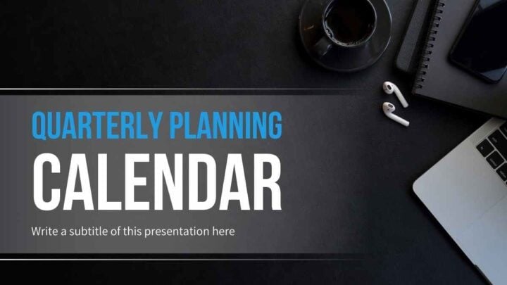 Quarterly Planning Calendar. Free PPT & Google Slides Template ...