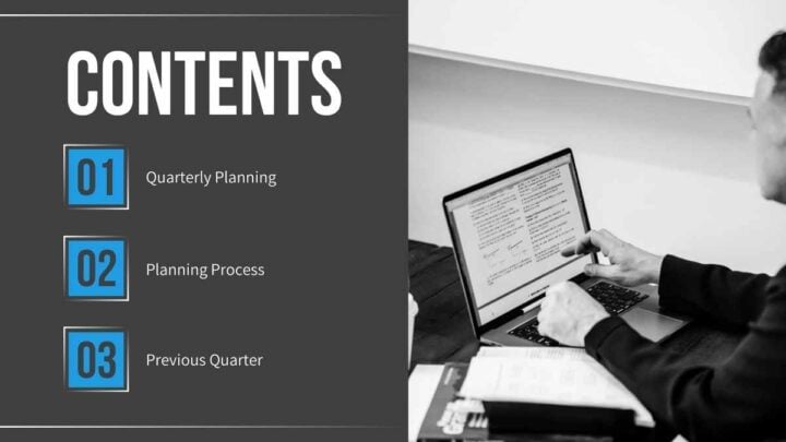 Quarterly Planning Calendar. Free PPT & Google Slides Template ...
