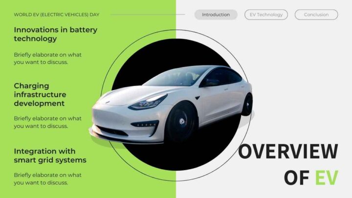 World EV Electric Vehicles Day. Free PPT & Google Slides Template ...