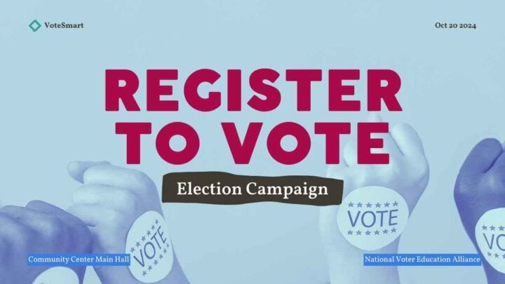 Register to Vote Election Campaign. Free Slides Template — SlidesCarnival