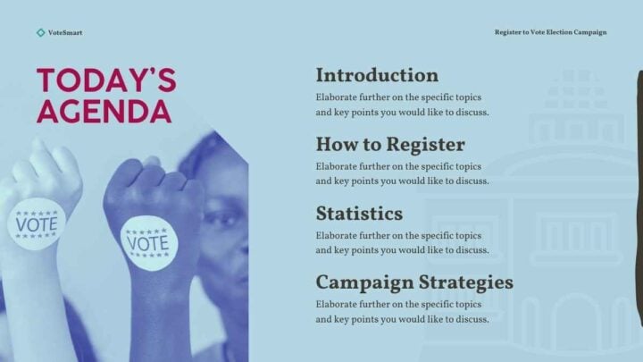 Register to Vote Election Campaign. Free Slides Template — SlidesCarnival