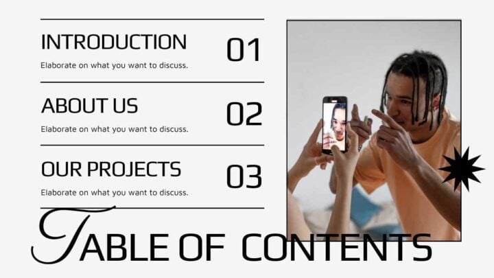 Modern Stylish Video Editing Portfolio. Free PPT & Google Slides ...